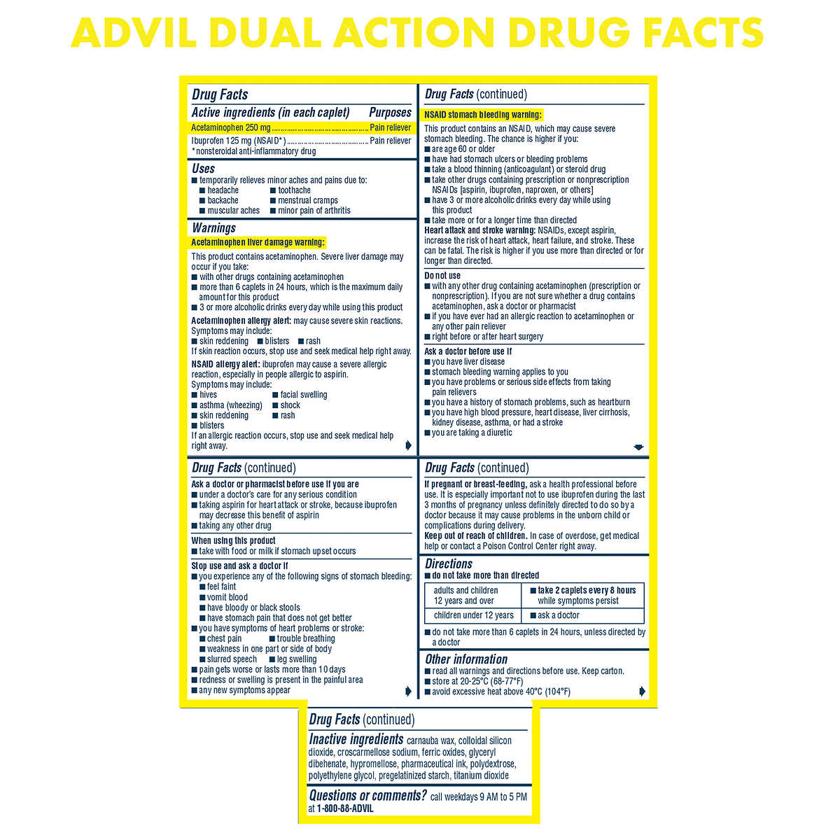 Advil Dual Action 216 Count – Affordable Meds
