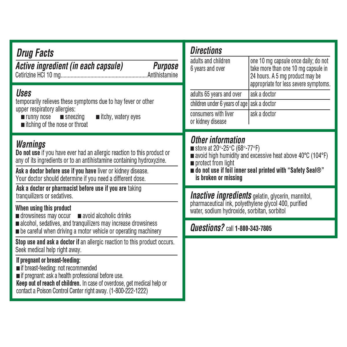Zyrtec Liquid Gels 65 Count EXP 8/22 – Affordable Meds